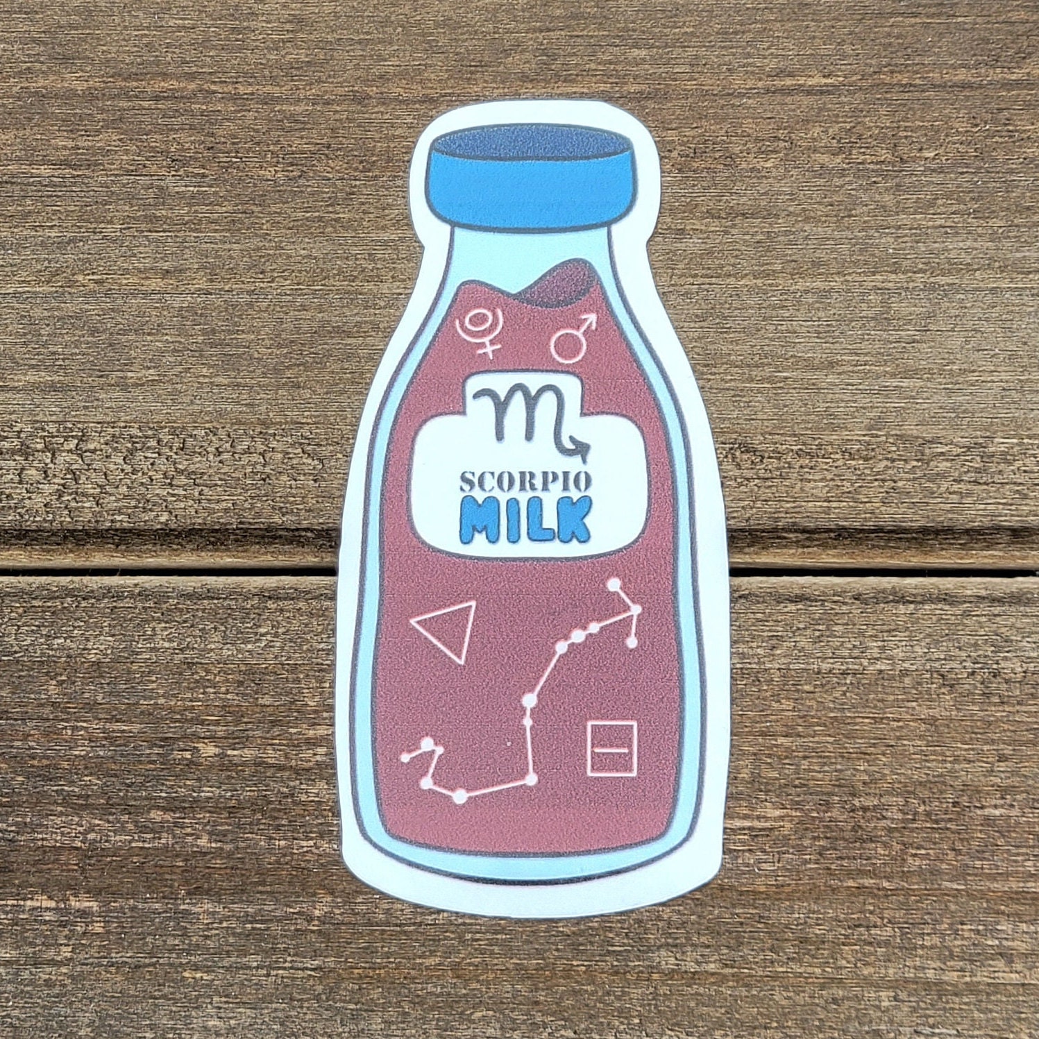 Zodiac Milk Water Sign Flavors Sticker - Etsy