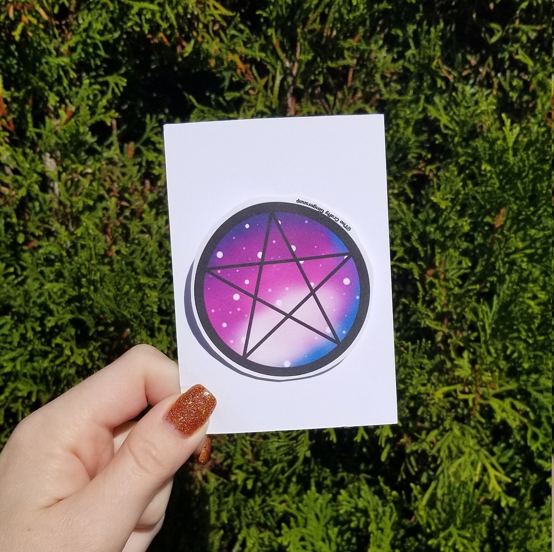 Matte Galaxy Supernatural Demon Warding Sticker Pack - Etsy
