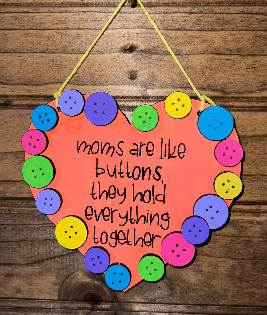 Moms Are Like Buttons Ornament or Bag Tag, Mothers Day Gift, Birthday ...