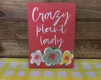Crazy Lady Sign | Etsy