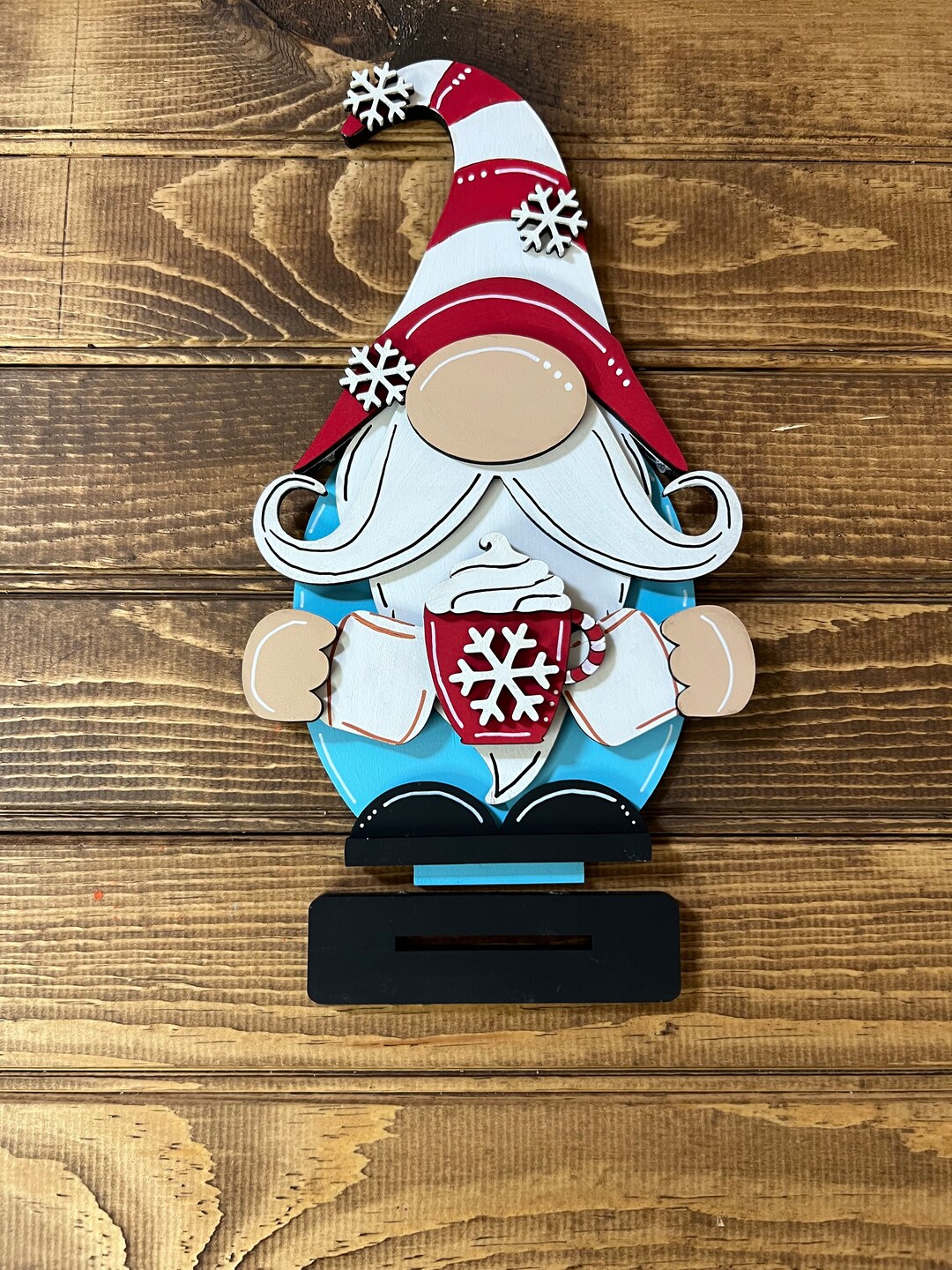Hot Cocoa Gnome, Coffee Cup, Winter, Snowman, Diy or Painted - Etsy