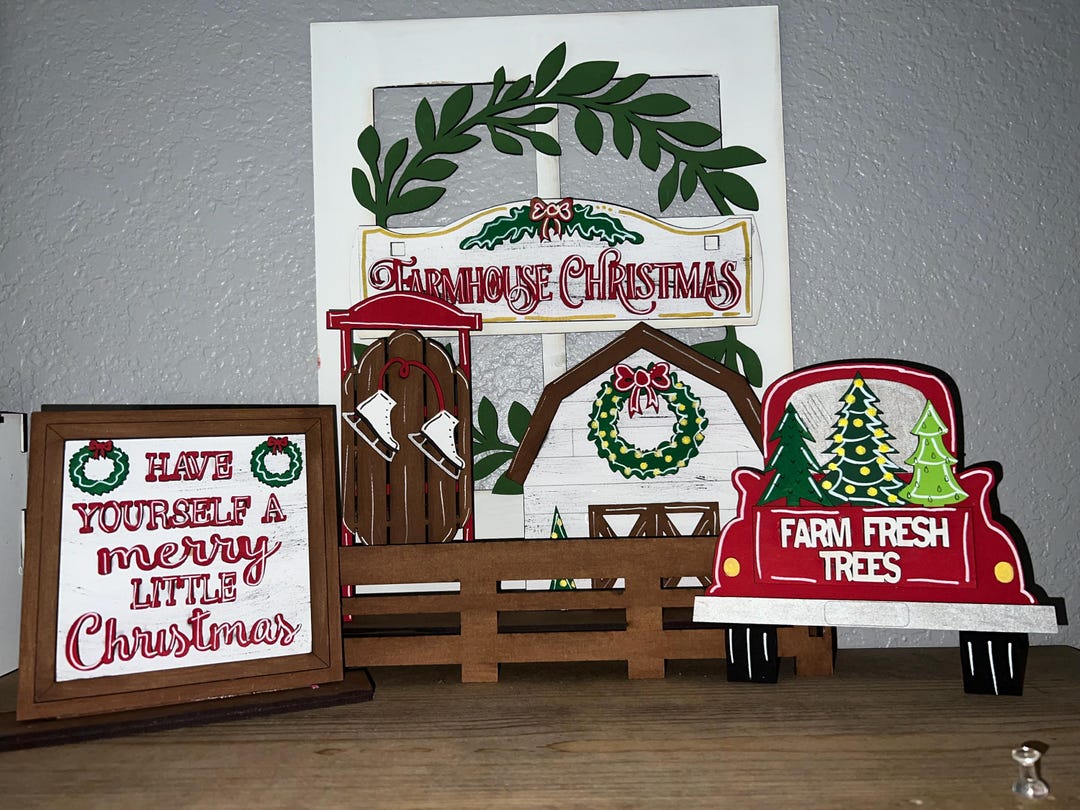Farmhouse Christmas Add-ons for the Interchangeable Window. These Can ...