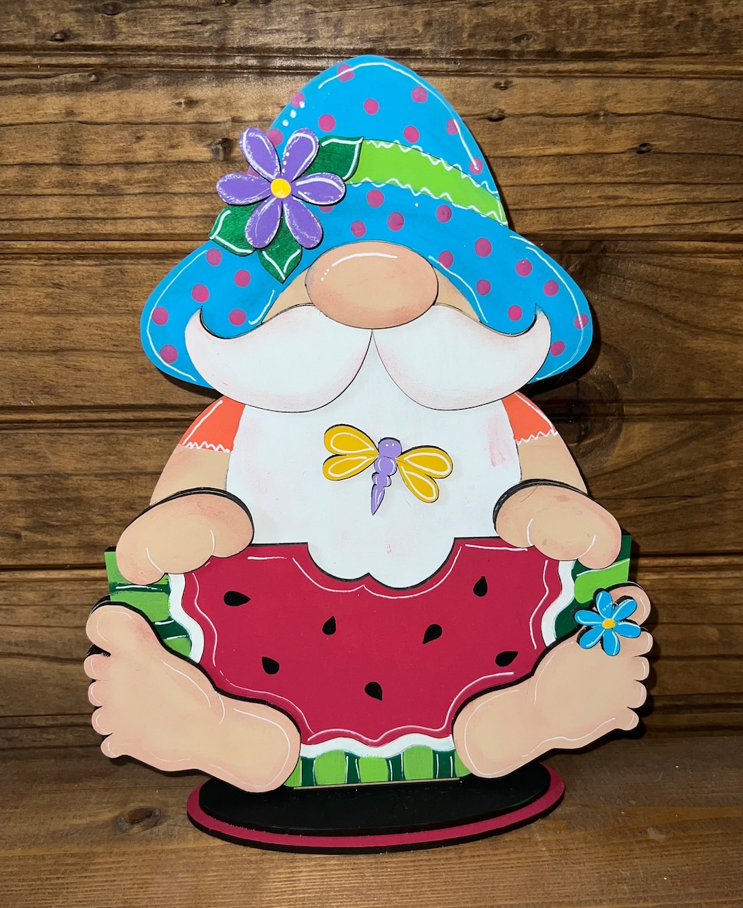 Summer Gnome With Watermelon, Summer Time, Gnome, Watermelon, - Etsy
