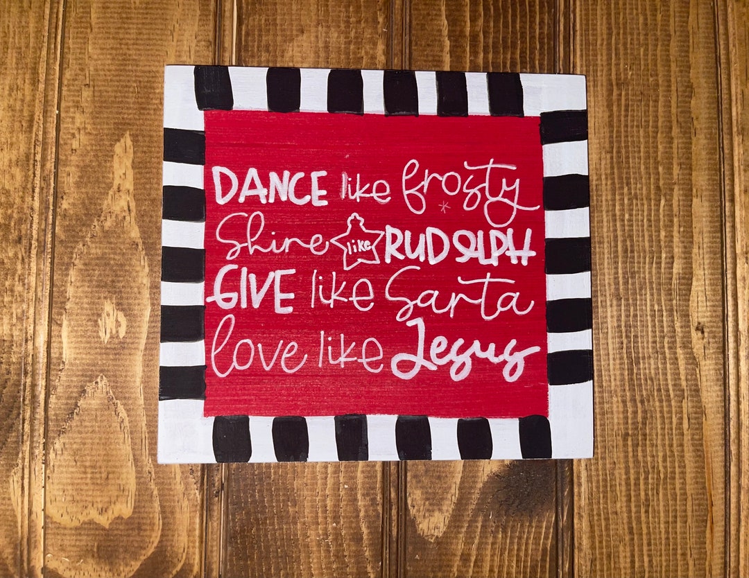 Dance Like Frosty, Sign, Painted - Etsy