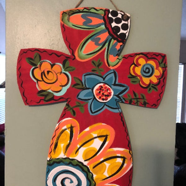 Cross Door Hanger - Etsy