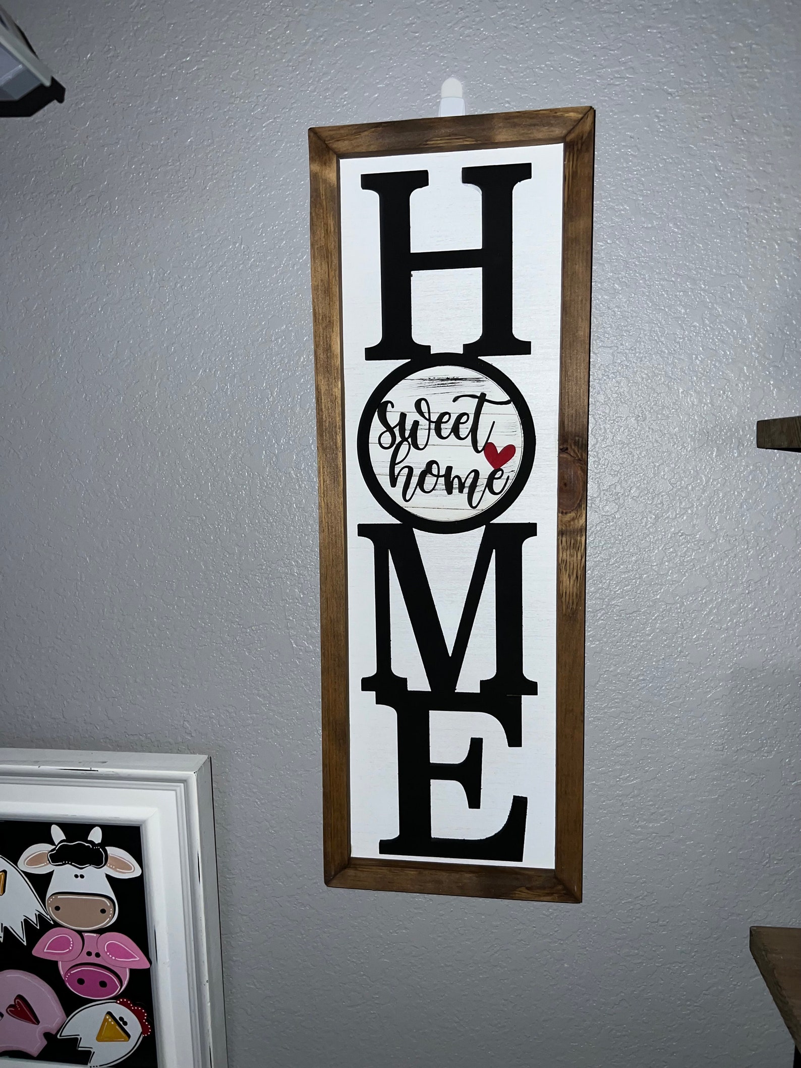 HOME Framed Sign With 12 Attachments I Attachments I Multiple Seasons ...