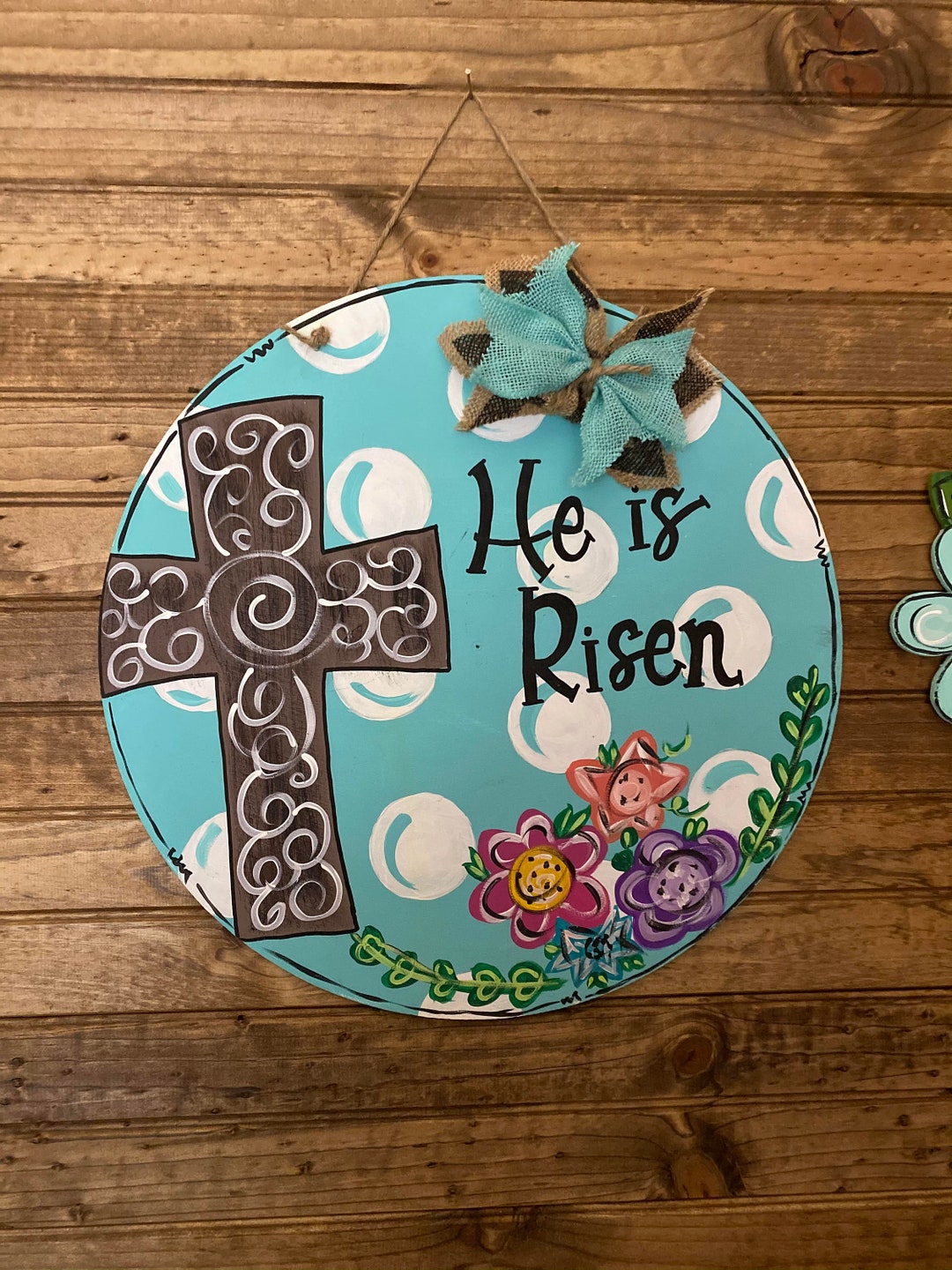 Easter Round Door Hanger - Etsy