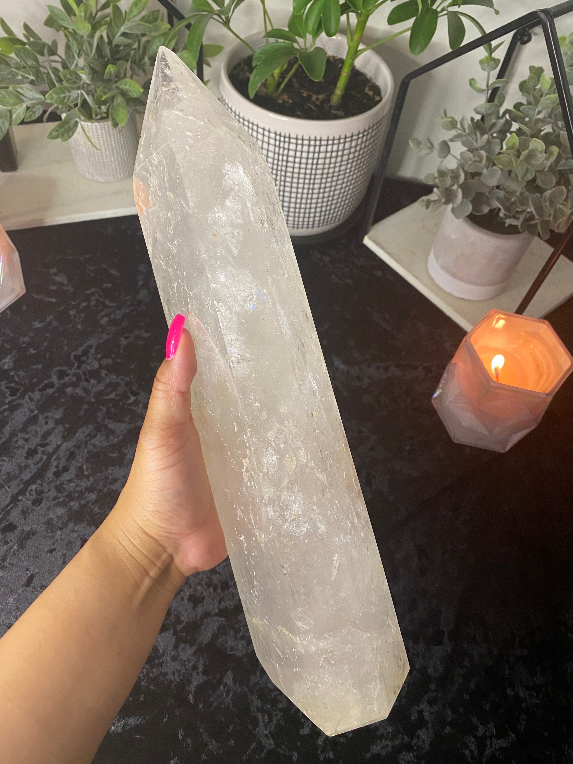 Extra-large Clear Quartz Tower - Etsy