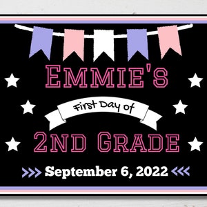 Editable First Day of School Sign Template, First Day of School ...