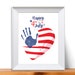 Printable 4th of July Handprint Craft for Kids, 4th of July Keepsake ...