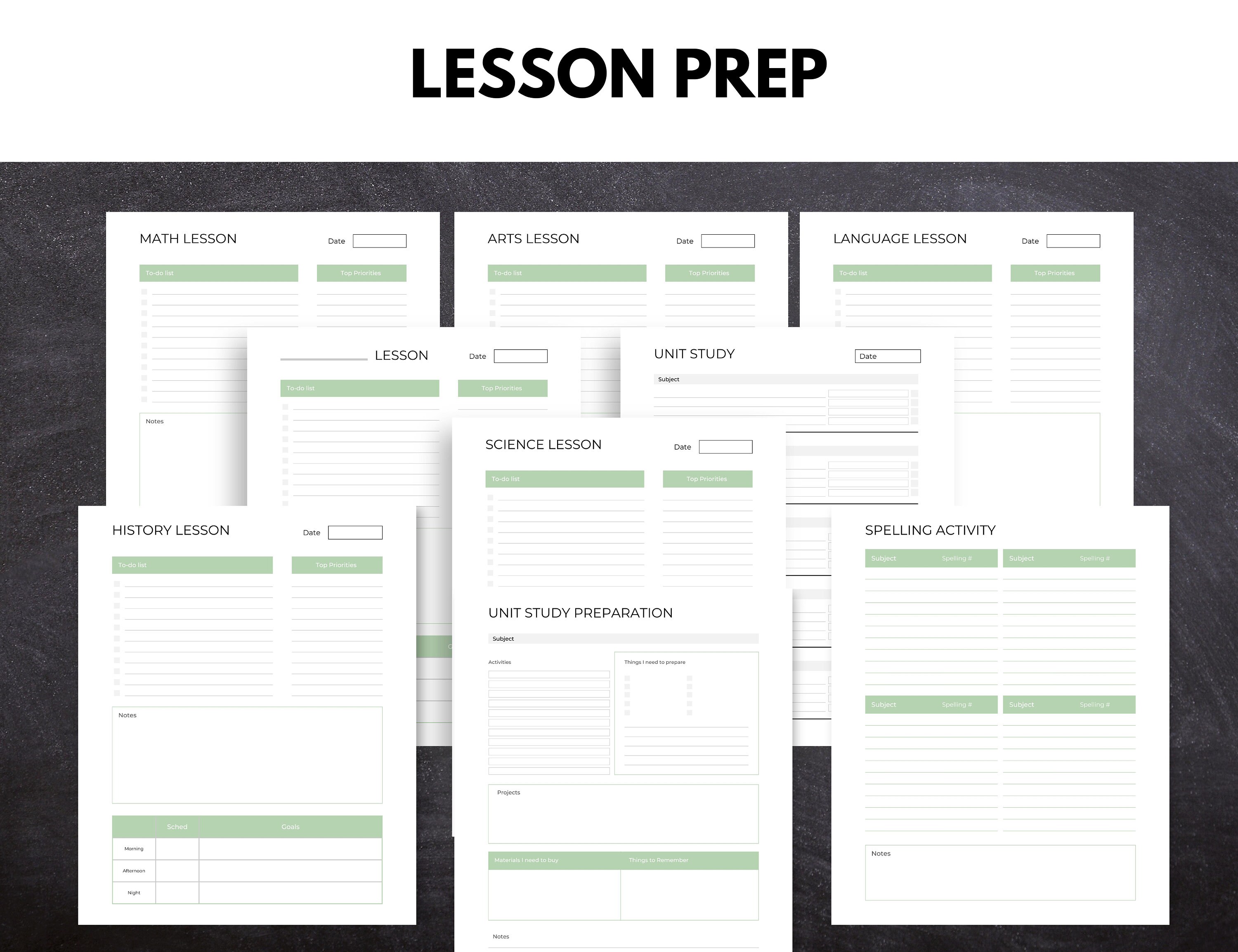 Printable Homeschool Planner Bundle: Daily & Monthly Schedules (PDF) - Etsy