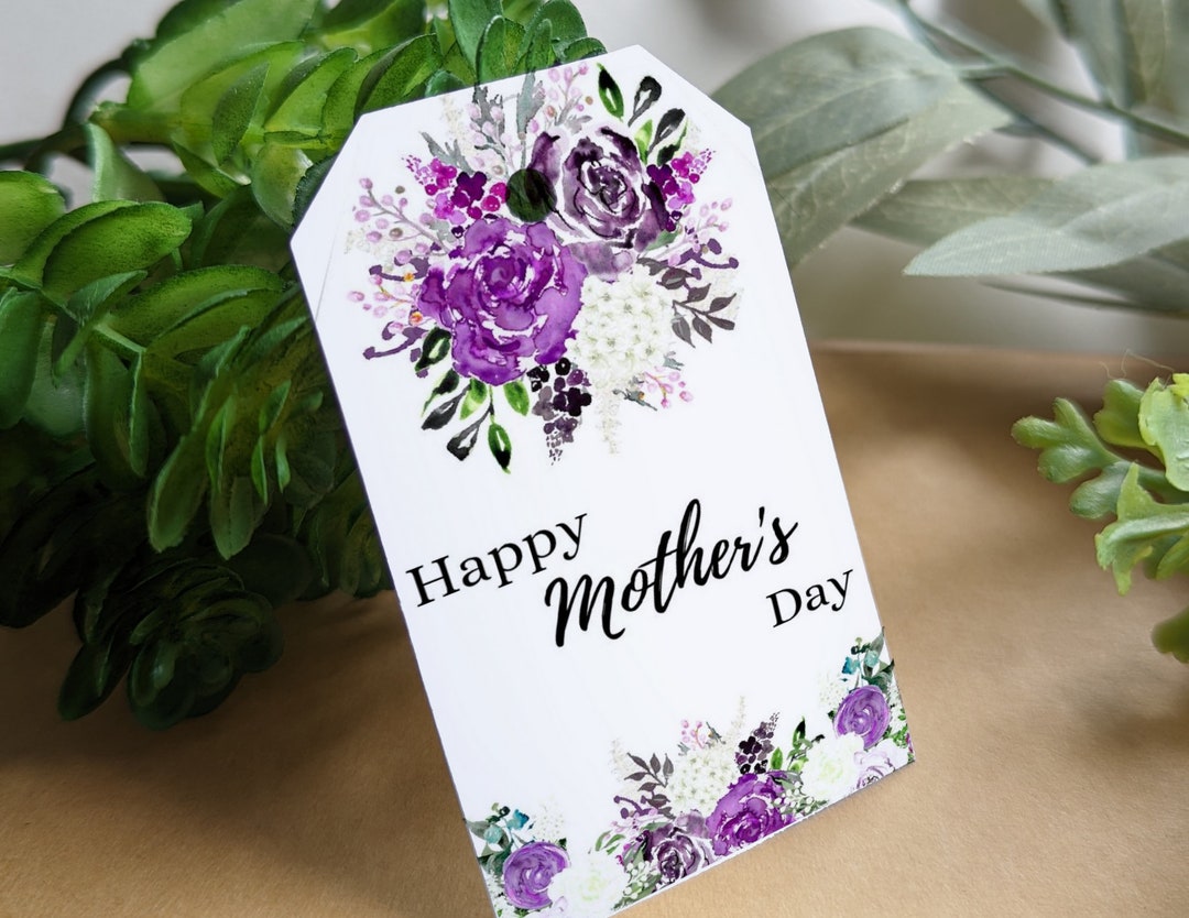 Printable Mother’s Day Floral Gift Tags - Etsy