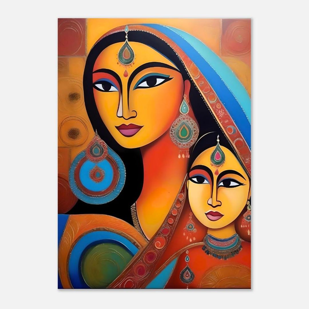 Poster Matt Bollywood, Indian Art, Abstract, Wall Art, Colorful, Indian ...