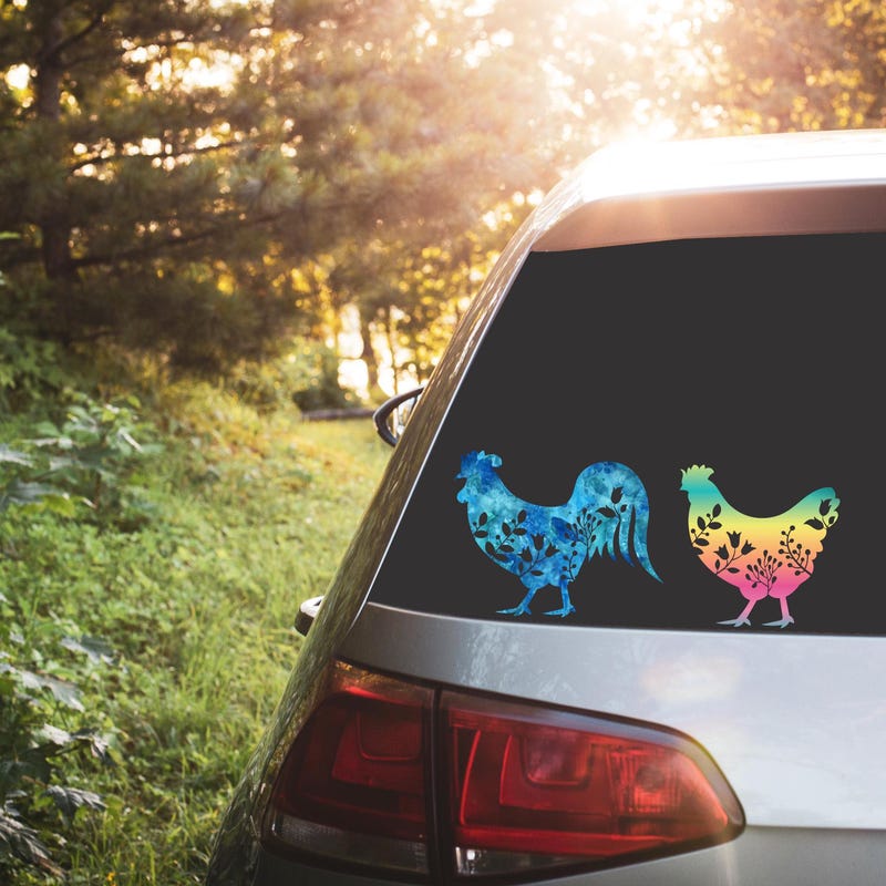 Rooster Decals - Etsy