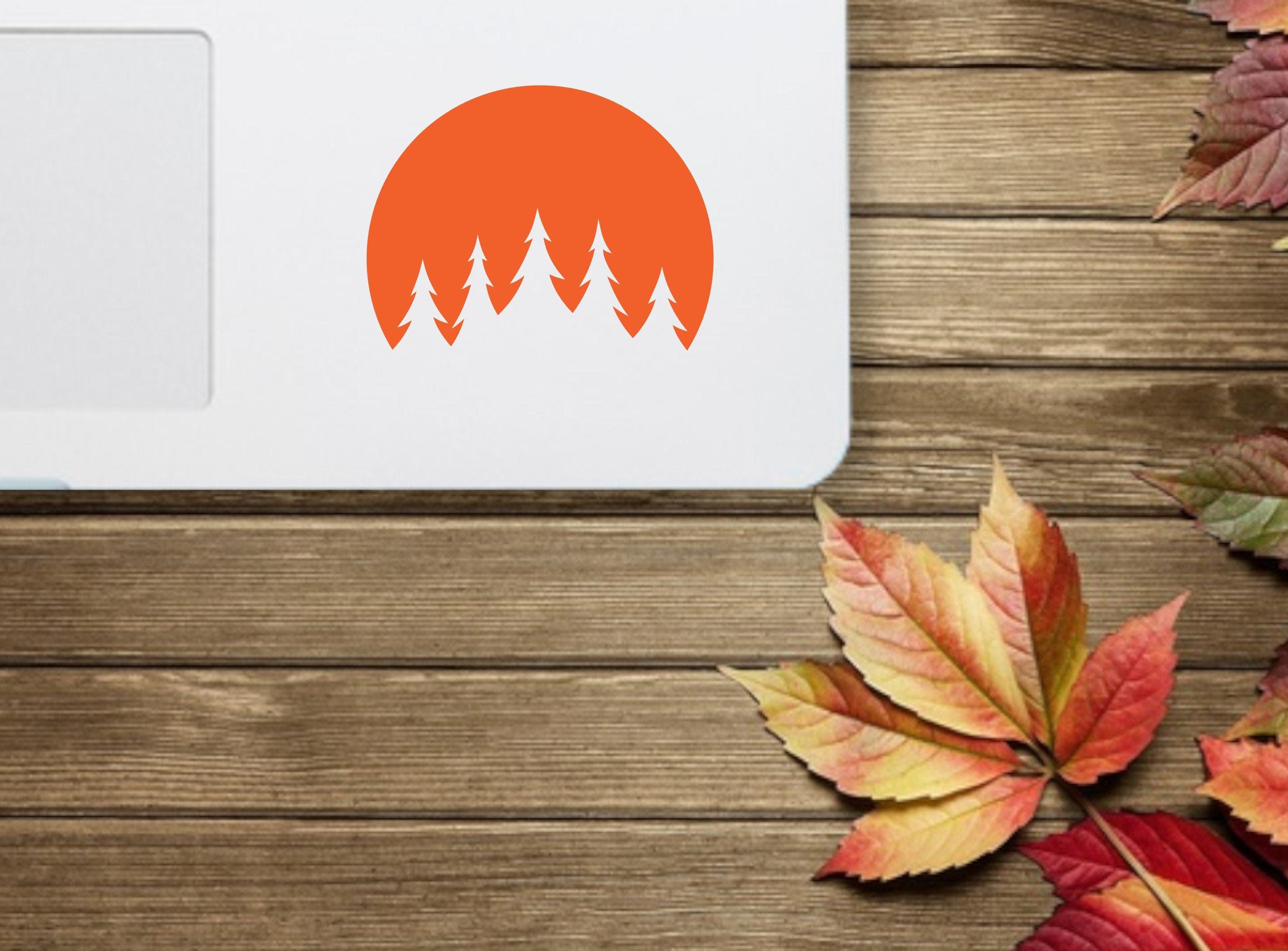 Trees Decal Forest Decal Pine Tree Sticker for Laptop - Etsy