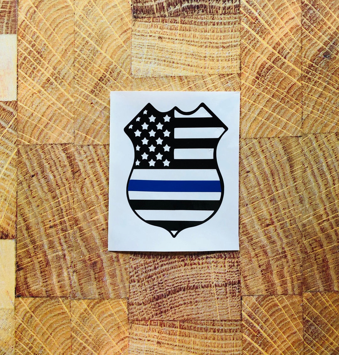 Police Support Decal, Back the Blue Flag Decal, Police Support Sticker ...