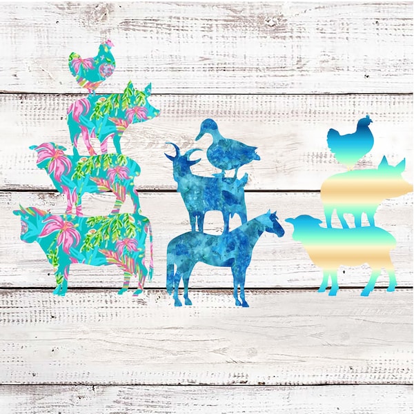Farm Animals Stack - Etsy