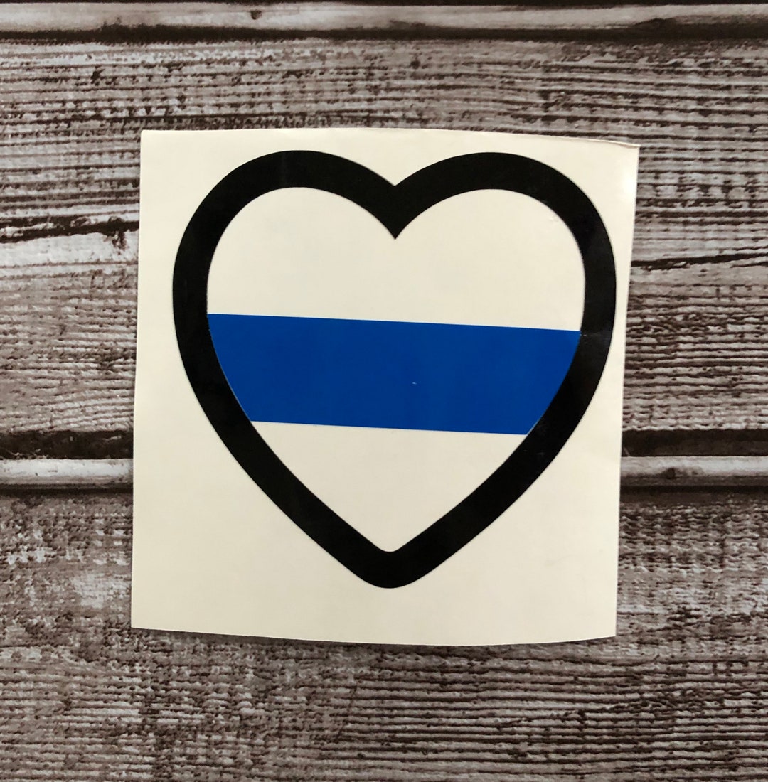 Police Blue Line Decal | Police Support Sticker | Police Support Decal ...
