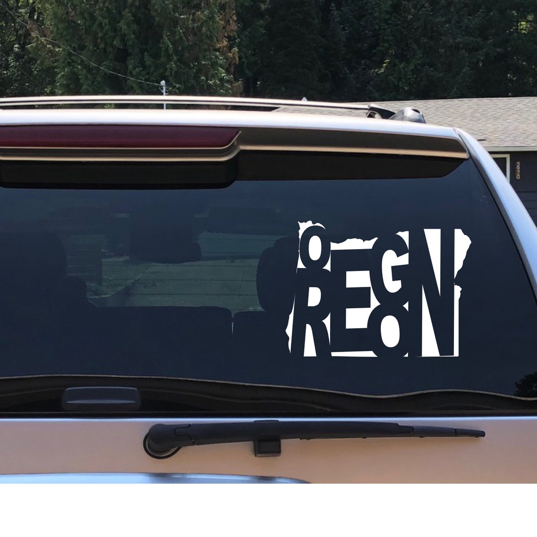 Oregon Car Decal | Oregon Sticker for Laptops, Tumblers, Windows and ...
