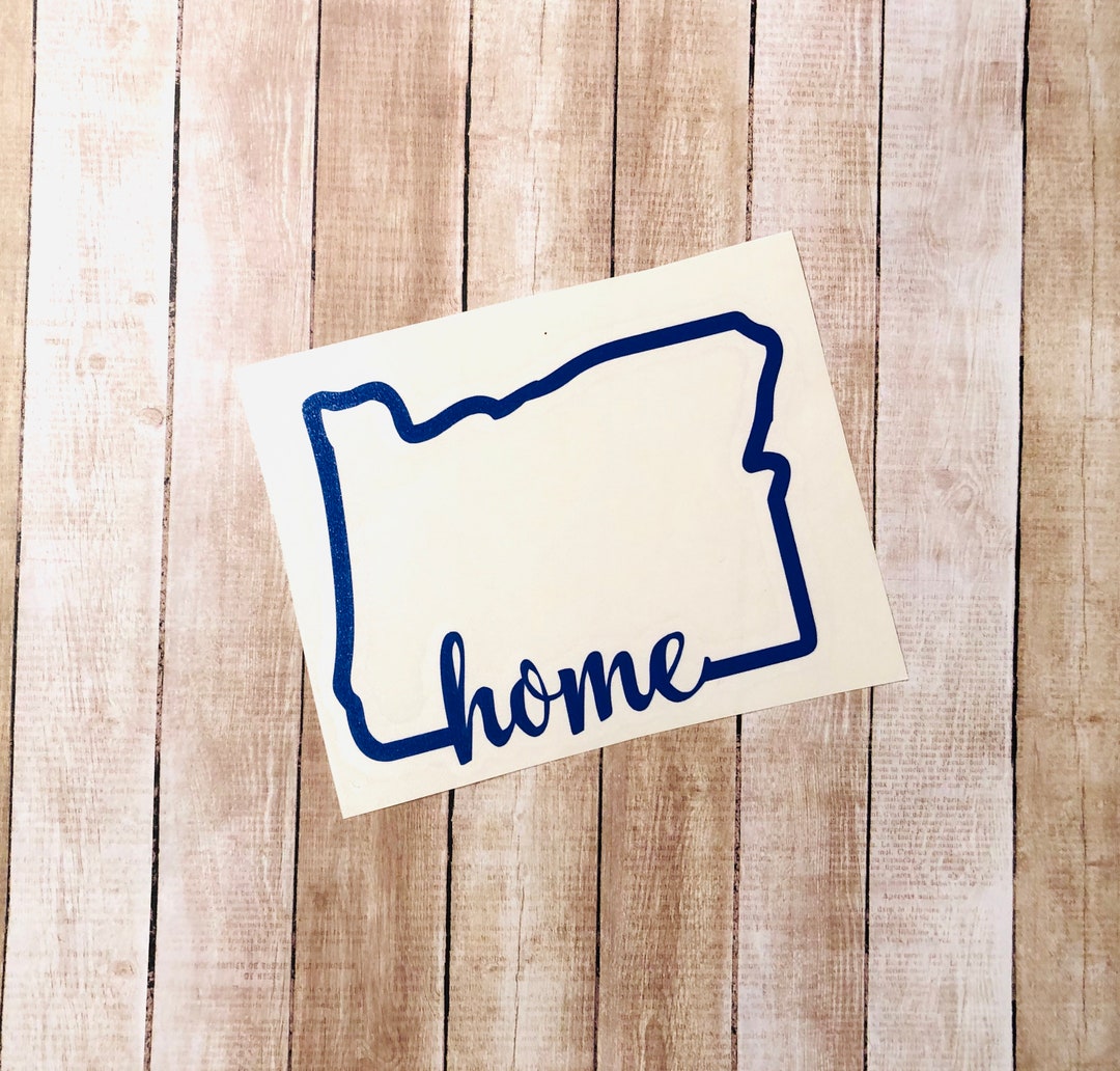 Oregon Home Vinyl Decal, Car Decal, Cup Decal - Etsy