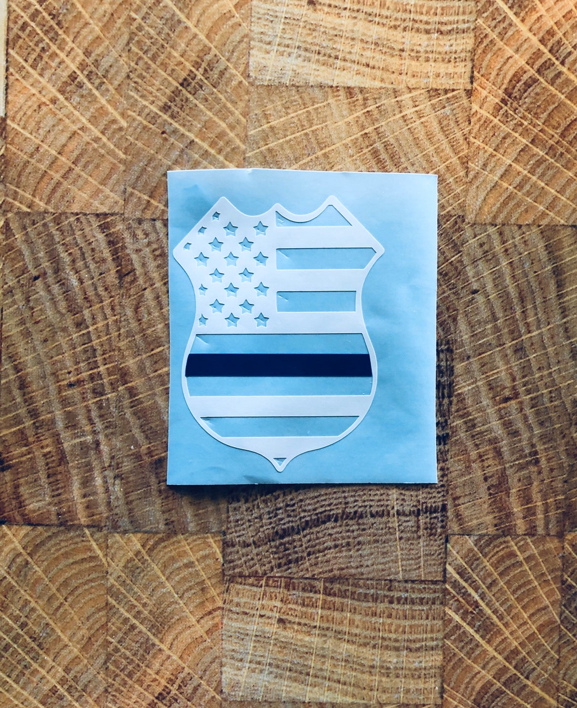 Police Support Decal, Back the Blue Flag Decal, Police Support Sticker ...