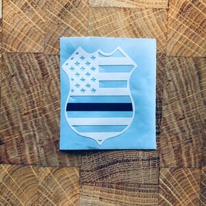 Police Support Decal, Back the Blue Flag Decal, Police Support Sticker ...