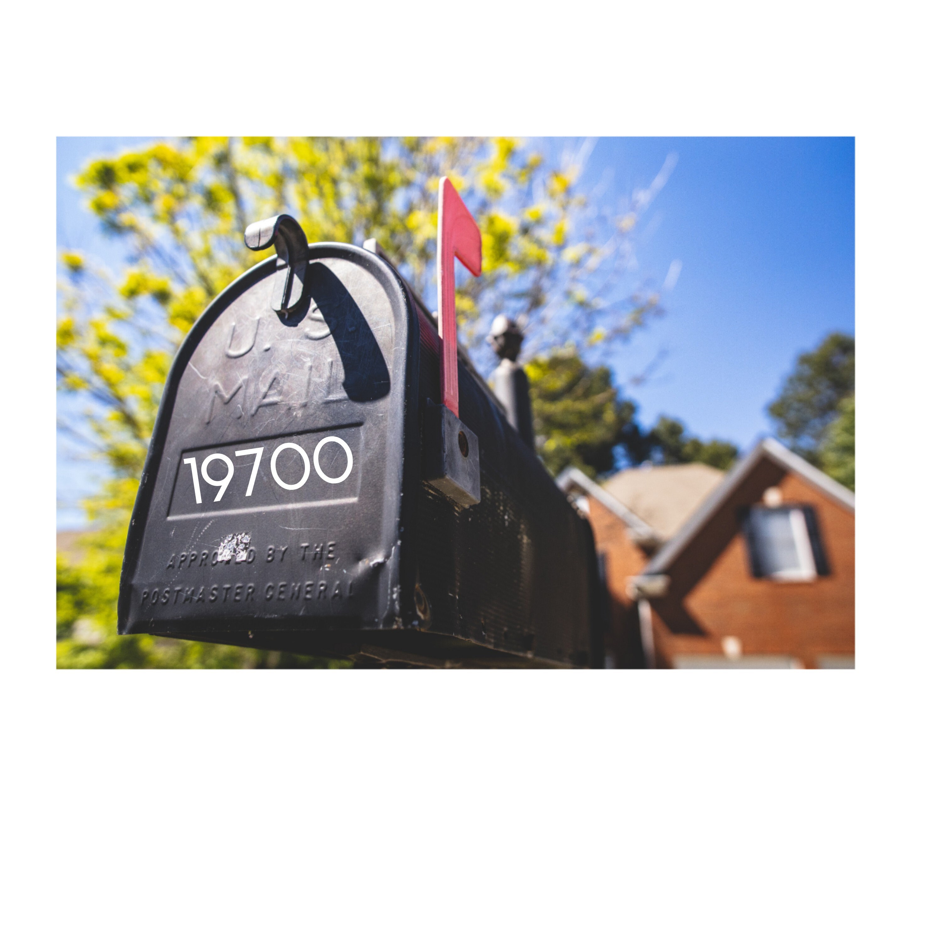 Mailbox Numbers Decal Mail Box Decal Post Box Decal Post | Etsy