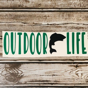 Outdoor Life Decal | Mountains, Skiing, Snow Boarding, Camping Decal ...