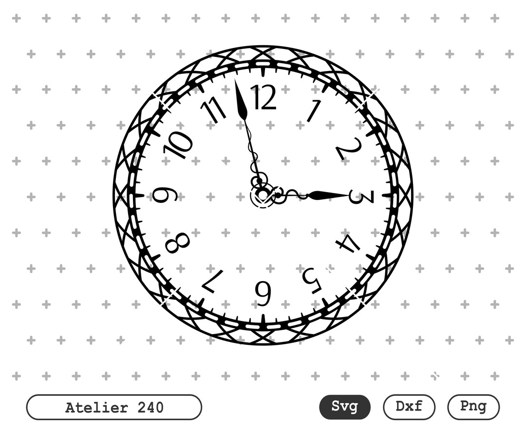 Adjustable Clock SVG, Clock Face Svg, Clock Arrows Svg,clock Clipart ...