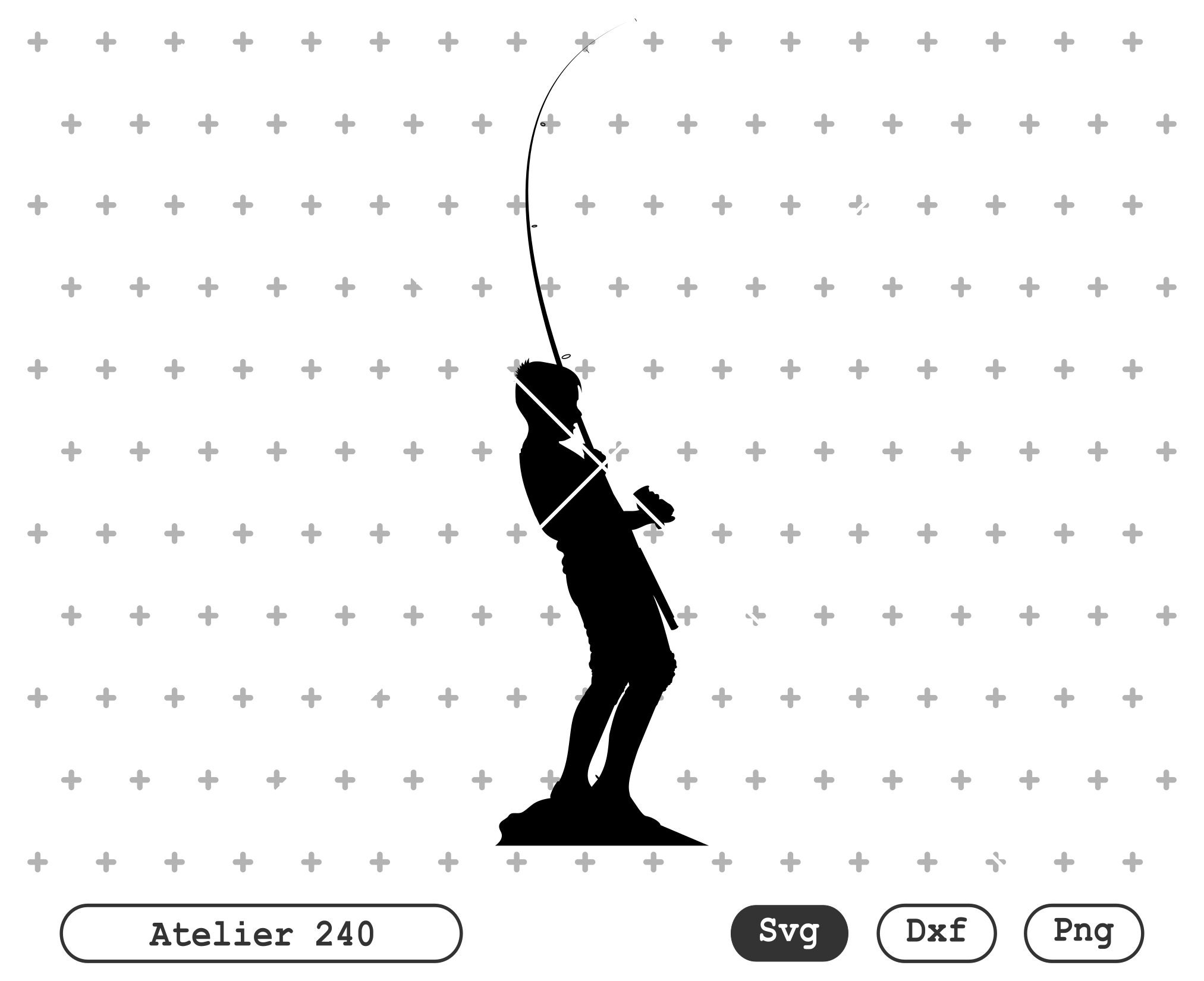 Bent Fishing Rod Svg Cut File Commercial Free Digital - Etsy Australia