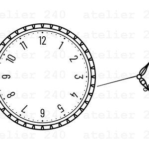 Clock Faces SVG Bundle, Adjustable Clock Arow, Commercial Use, Instant ...