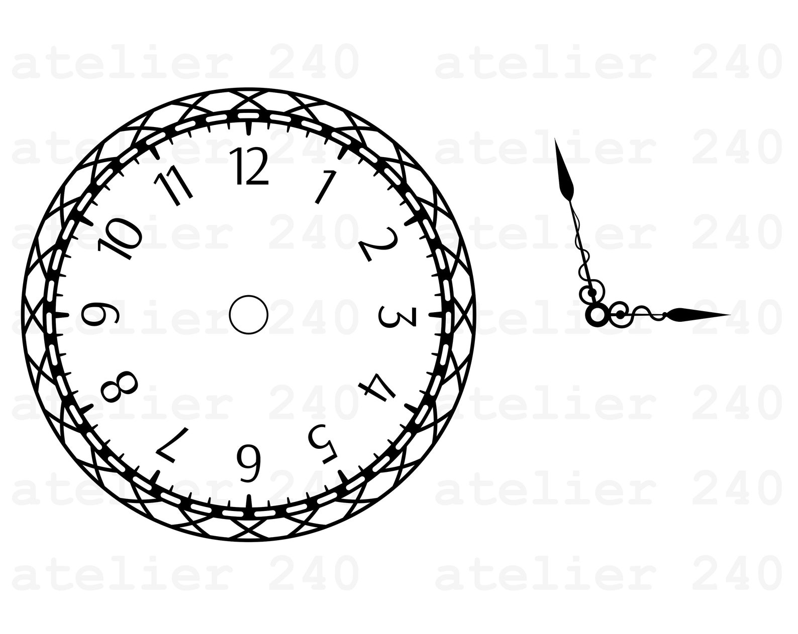 Clock Faces SVG Bundle Adjustable Clock Arow Commercial Use - Etsy