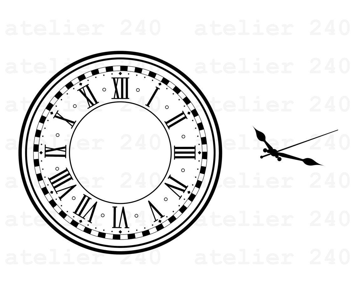 Clock Faces SVG Bundle Adjustable Clock Arow Commercial Use - Etsy