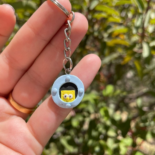 Spongebob Keychain - Etsy
