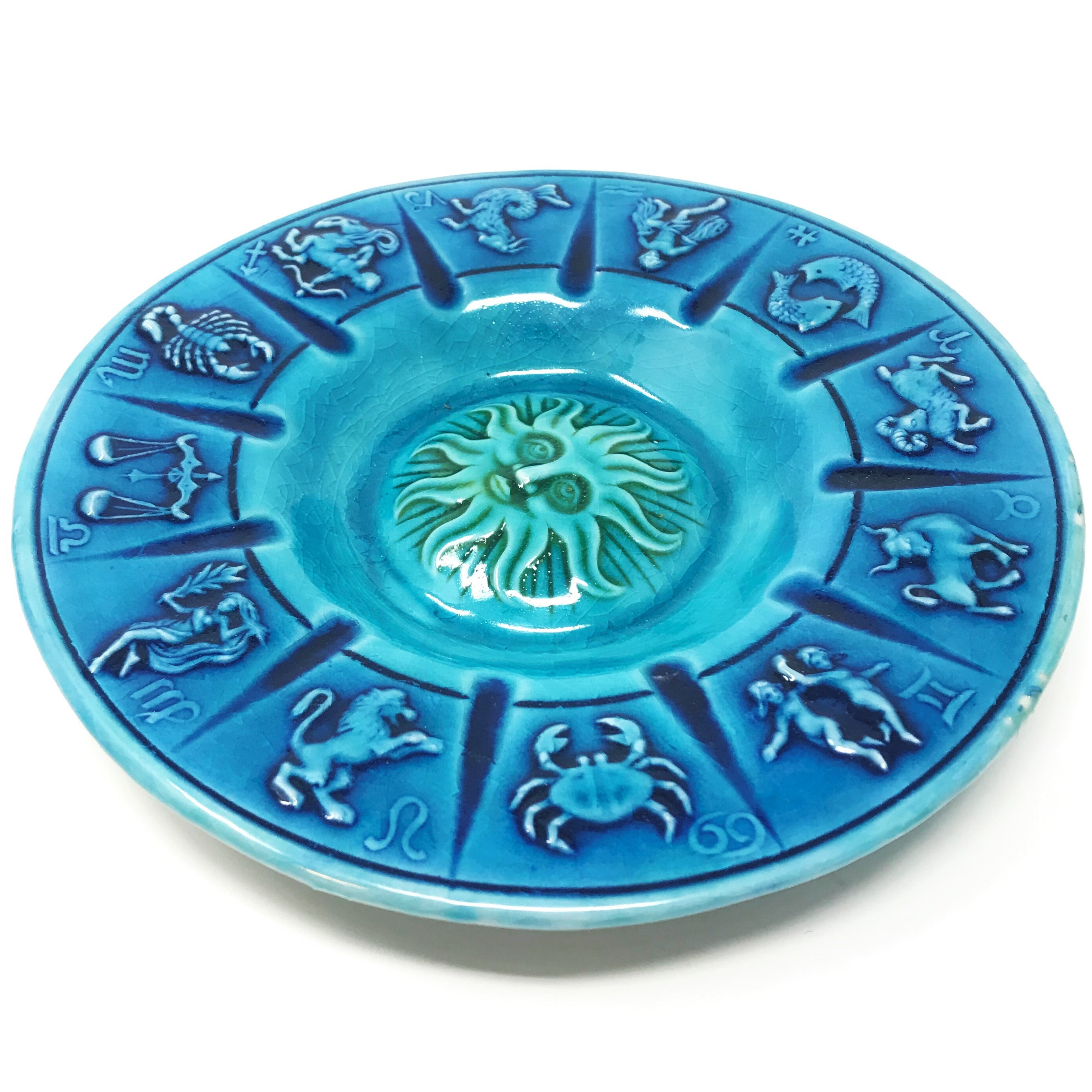Handmade Zodiac Horoscope Ashtray With Astrology Signs / Sun. Hand ...