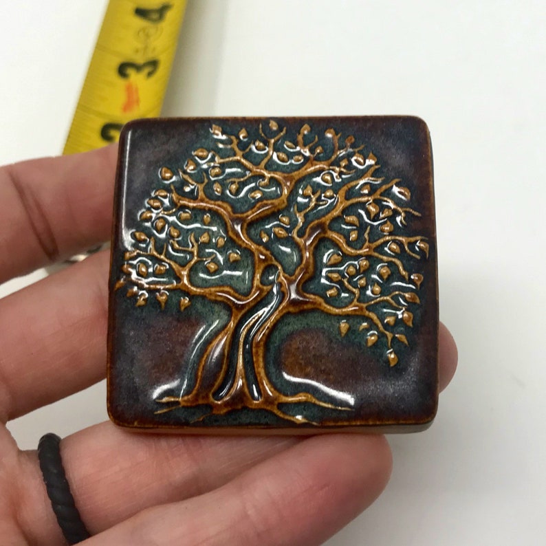 2x2 Tree of Life Handmade Ceramic Tile for Backsplash in - Etsy