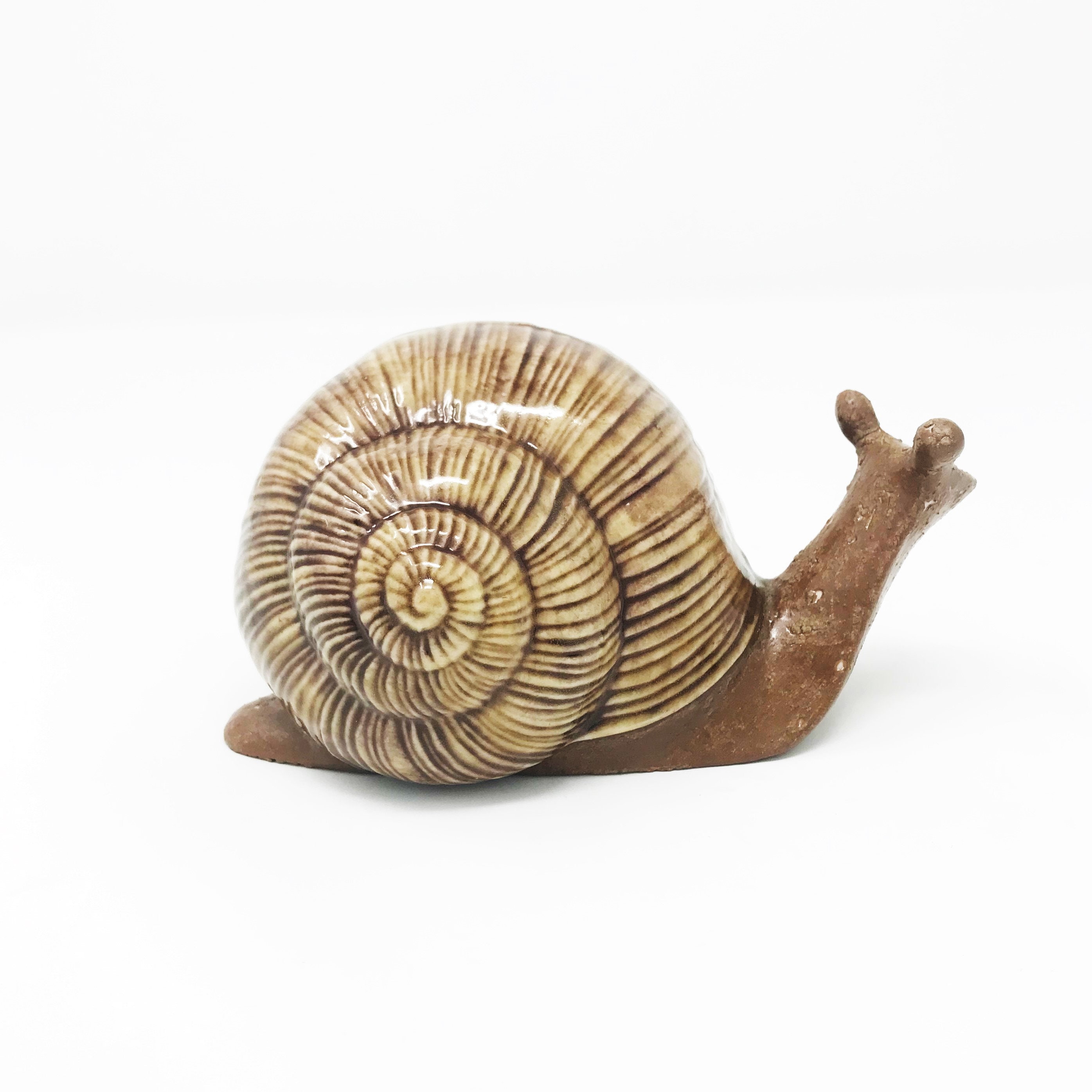 Handmade Ceramic Porcelain Snail Garden Pottery Figurine / Decoration ...