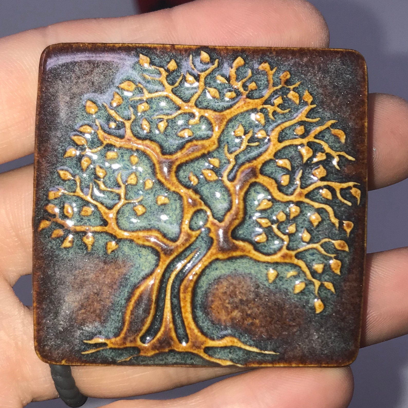2x2 Tree of Life Handmade Ceramic Tile for Backsplash in - Etsy
