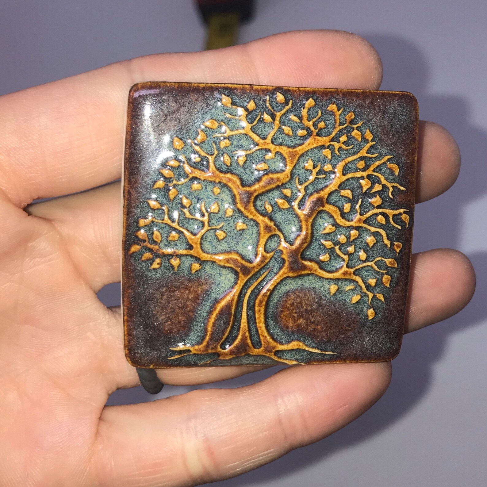 2x2 Tree of Life Handmade Ceramic Tile for Backsplash in - Etsy