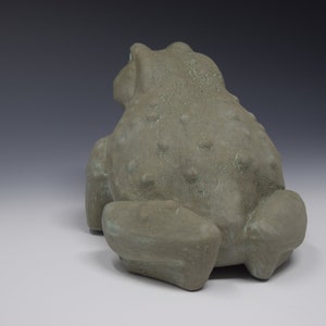 Handmade Ceramic Frog Garden Statue , Outdoor or Indoor Decoration ...