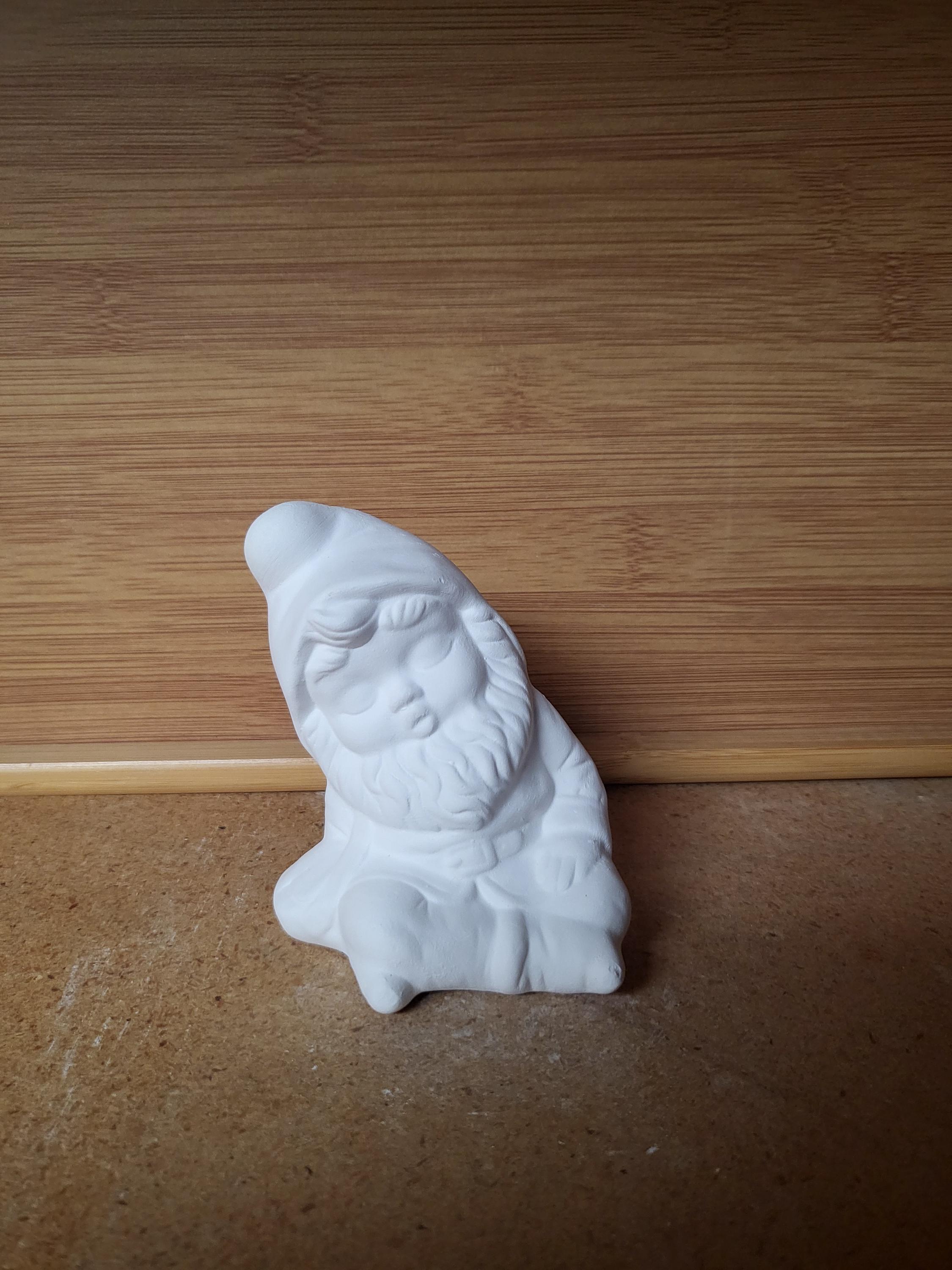 DIY Bisque Alberta's Garden Gnome Sleeping / Napping Paint Your Own ...