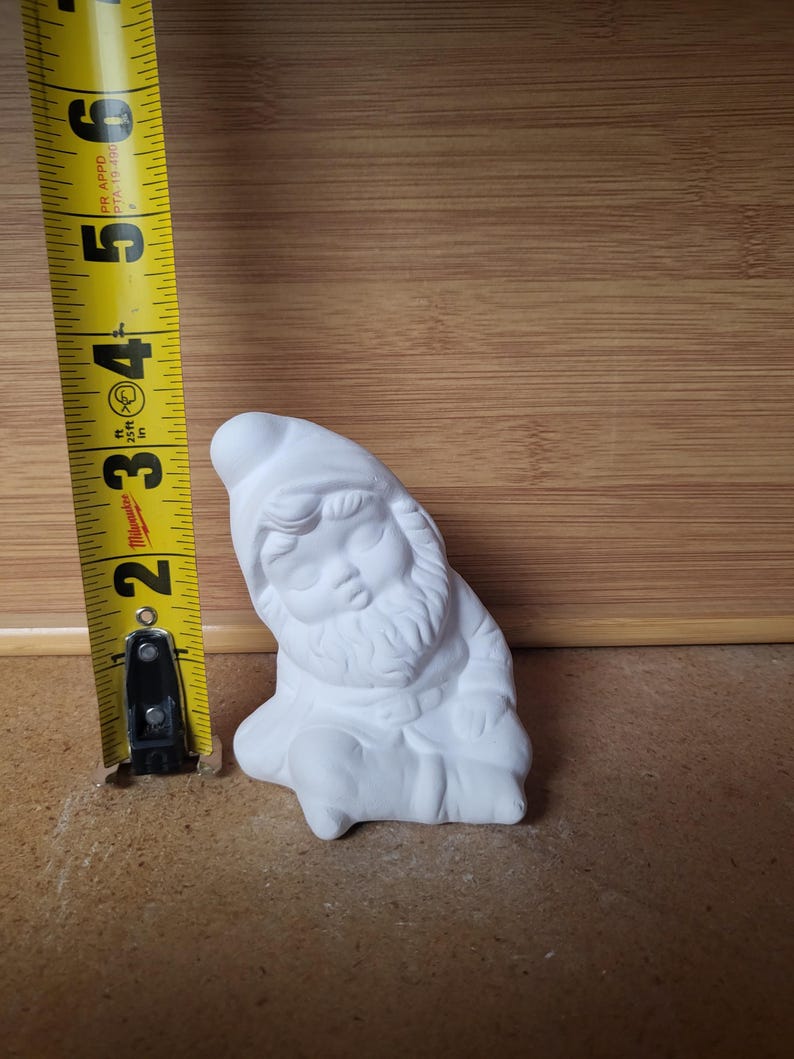 DIY Bisque Alberta's Garden Gnome Sleeping / Napping Paint Your Own ...