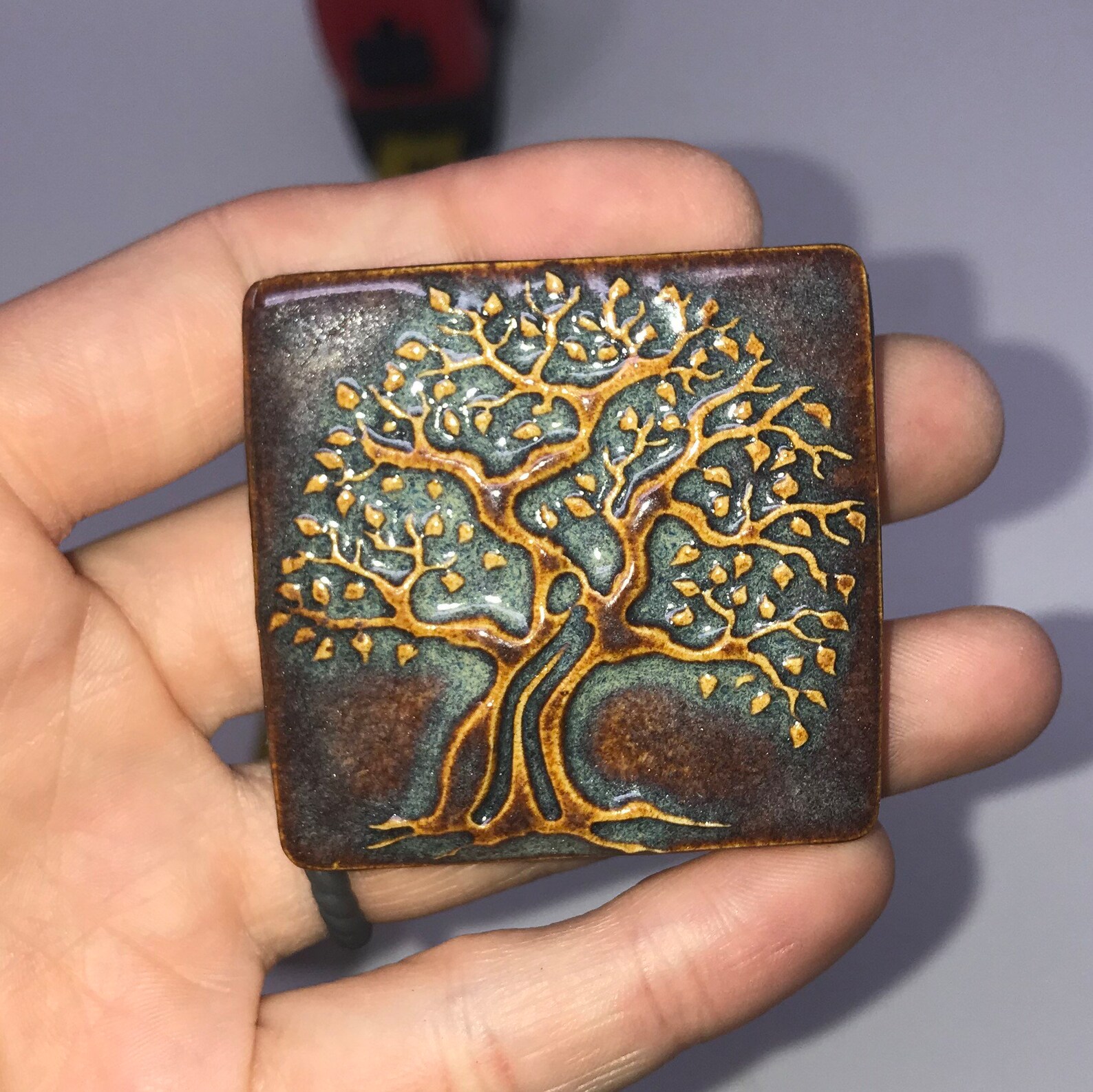 2x2 Tree of Life Handmade Ceramic Tile for Backsplash in - Etsy