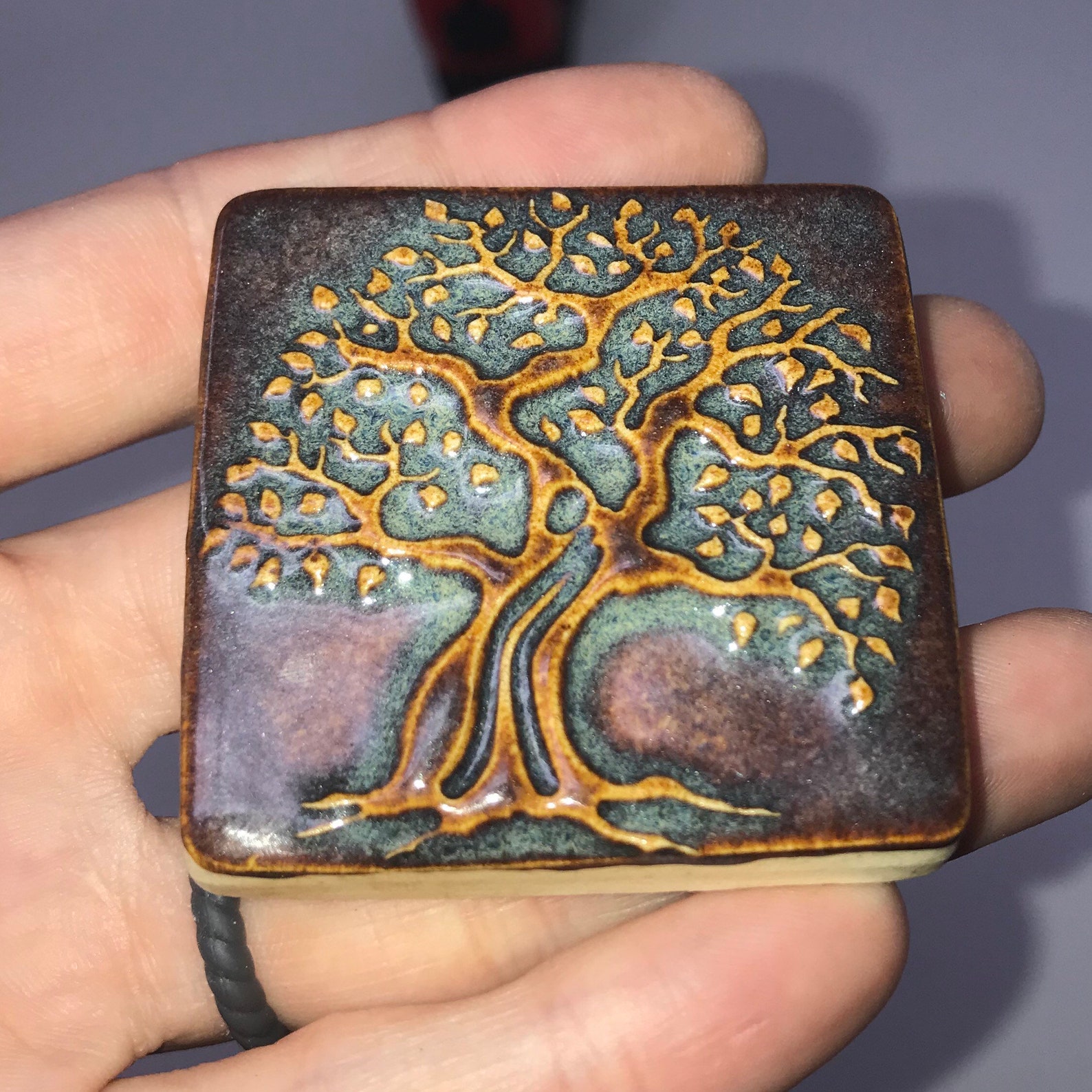 2x2 Tree of Life Handmade Ceramic Tile for Backsplash in - Etsy