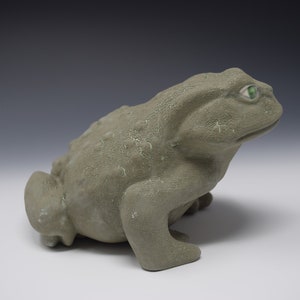 Handmade Ceramic Frog Garden Statue , Outdoor or Indoor Decoration ...