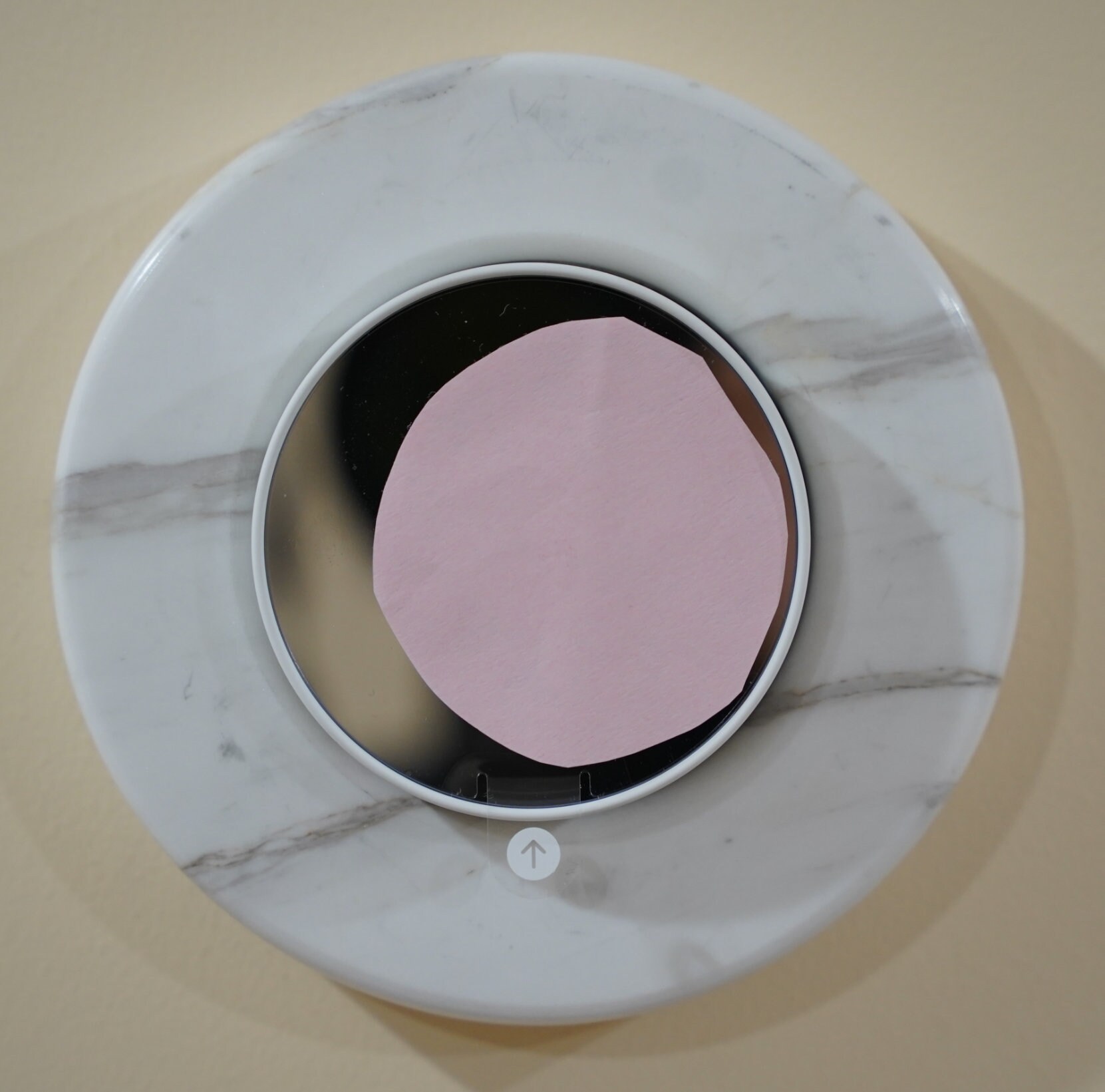 Jazz White Natural Marble Nest Thermostat Wall Plate for Nest 4/3/2/E ...