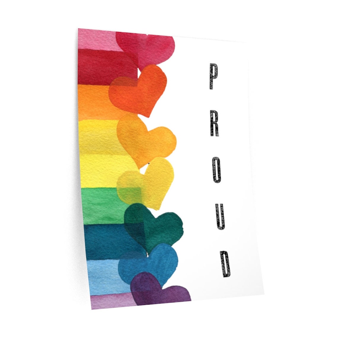 Gay Pride Hearts Dorm Wall Decals Pride in Who I Am Bedroom Wall Decals ...