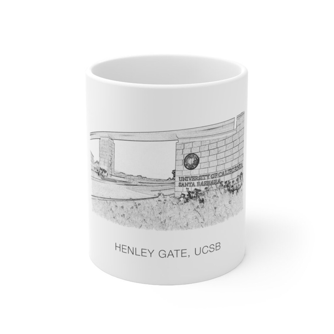 Welcome to UCSB Mug - Henley Gate Coffee Mug - UCSB Alumni Campus Mug ...