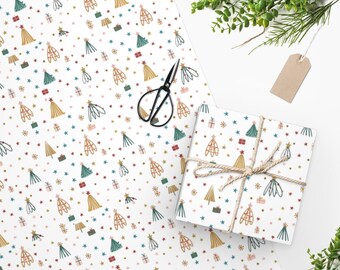 Holiday Gift Wrap, Peace Sign Wrapping Paper, Line Art Gift Wrap ...