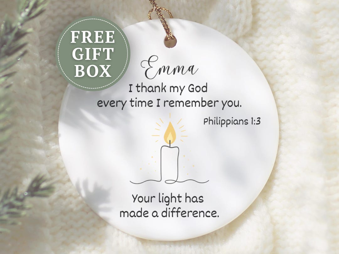 Custom Appreciation Ornament, Personalized Appreciation Christmas ...